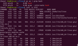 Linuxコマンドlsof使い方と3つのオプション - ito
